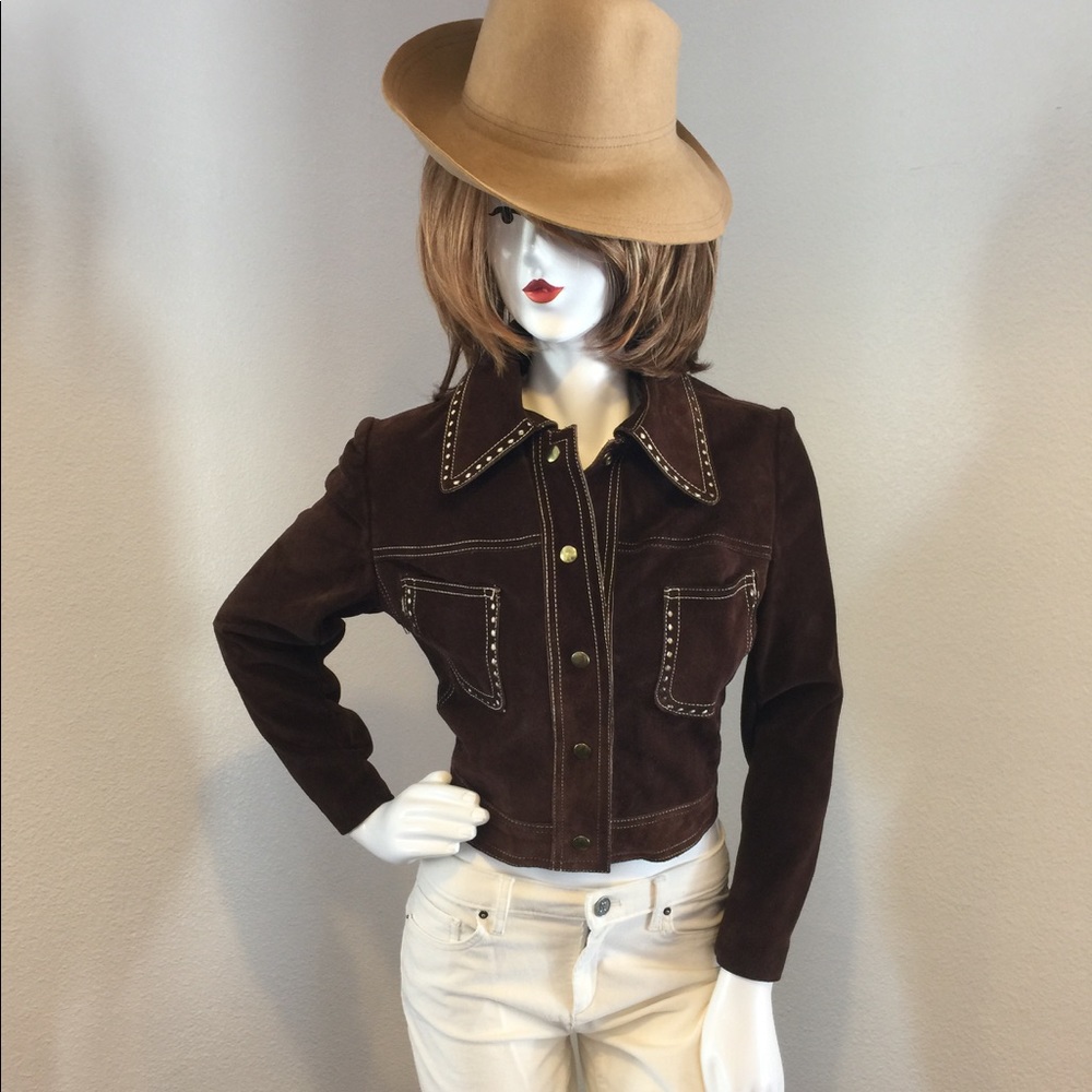 Vintage Suede Jacket Snap Enclosures - Gem